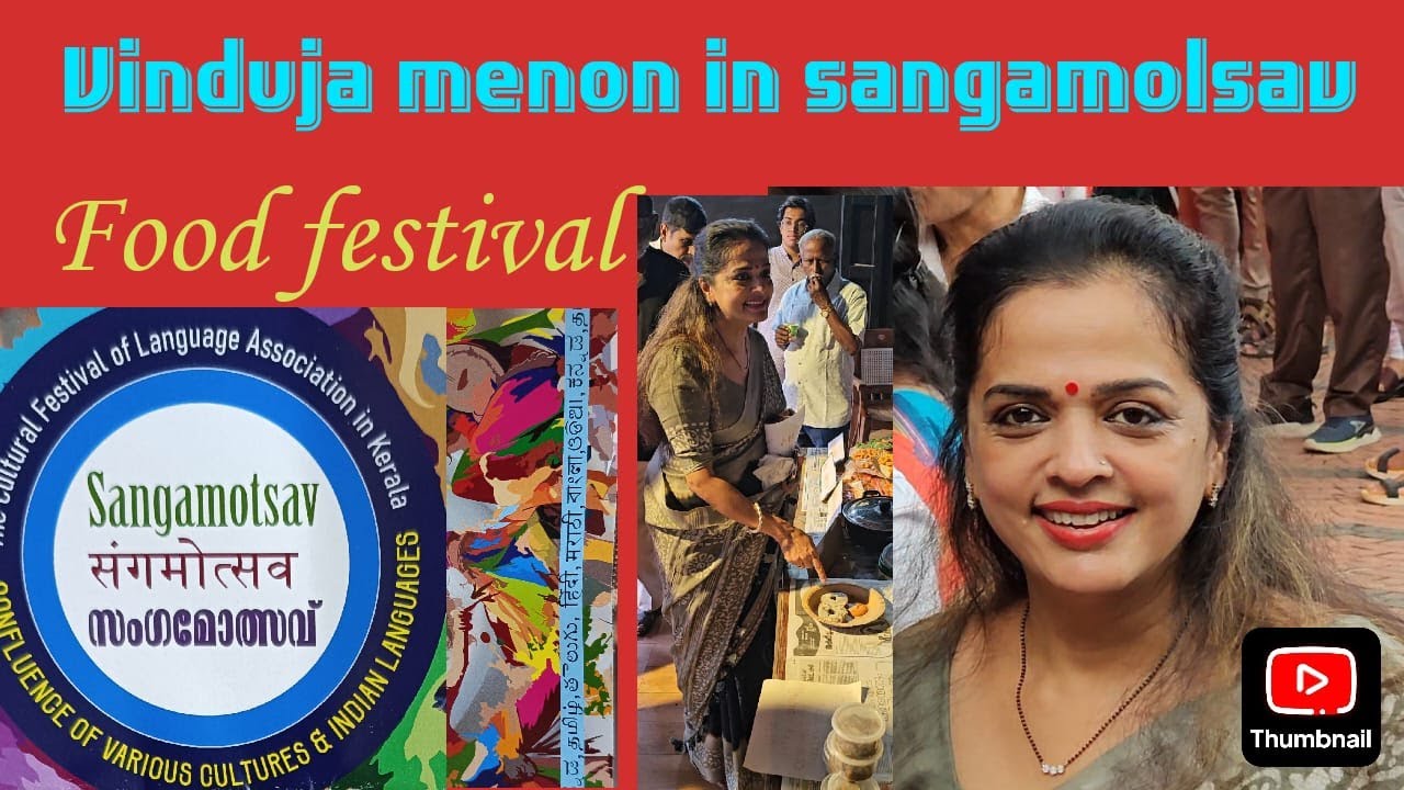 Vinduja menon in Sangamolsav food festival #cooking #food - YouTube