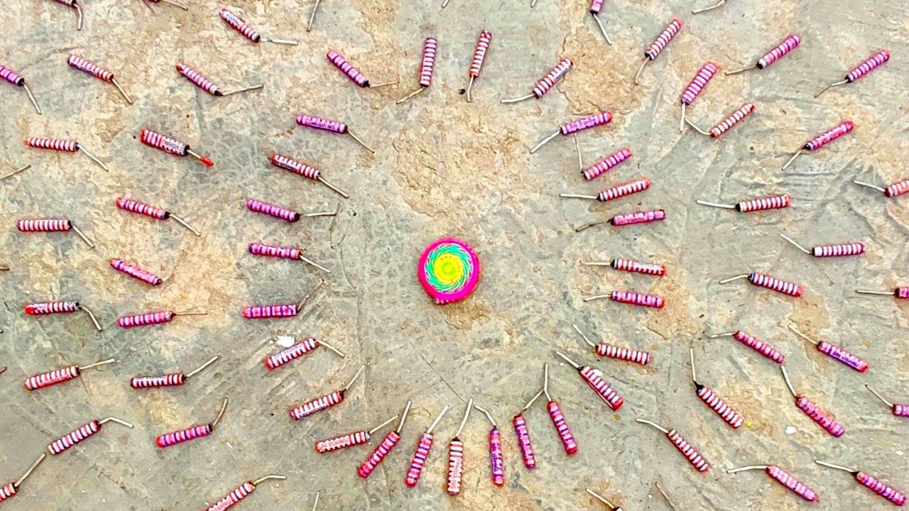 Bijli Bomb Big Circle With Chakri | Diwali Crackers Testing - YouTube