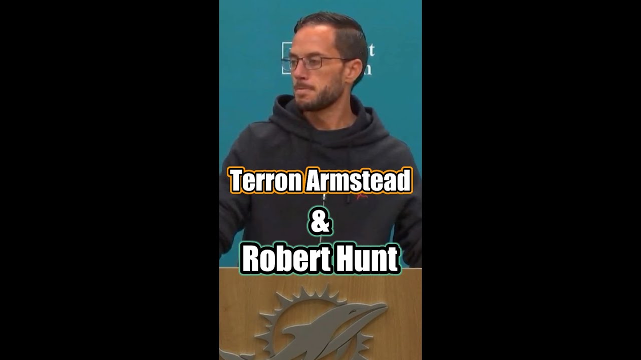 Coach Mike McDaniel on Terron Armstead & Robert Hunt VS Chiefs in ...