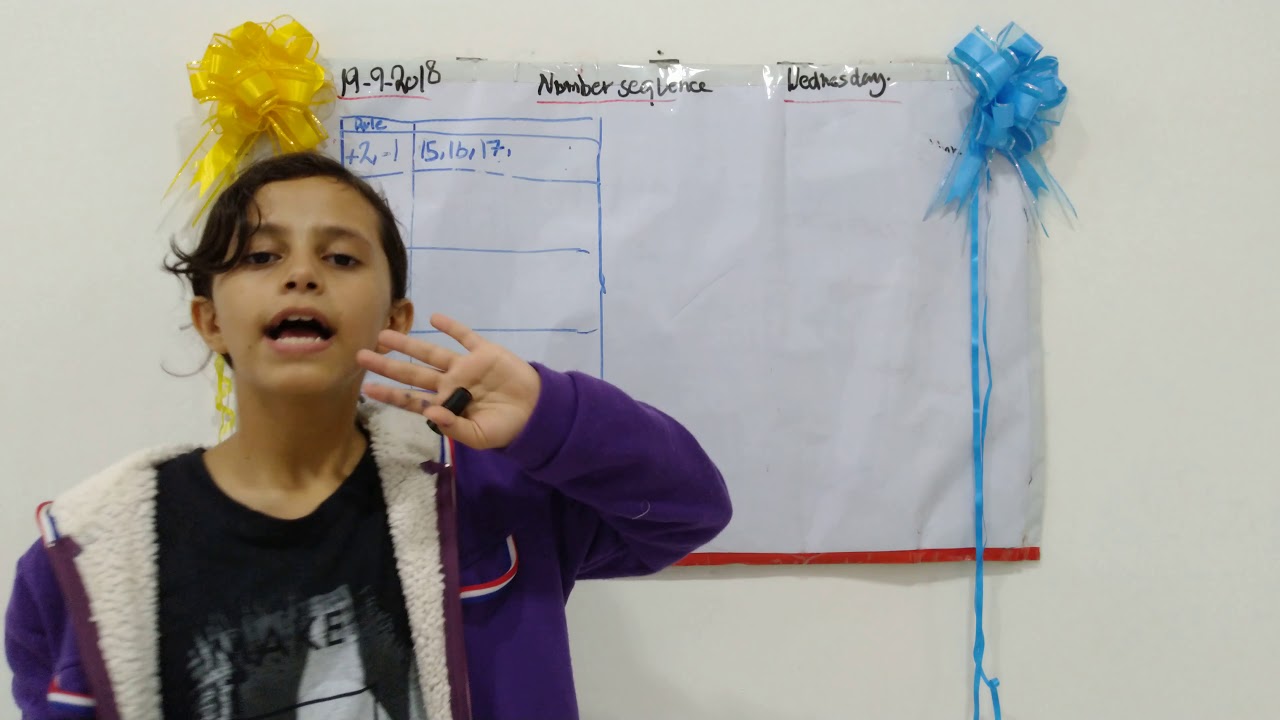 Math lesson : grade 5 : number sequences - YouTube