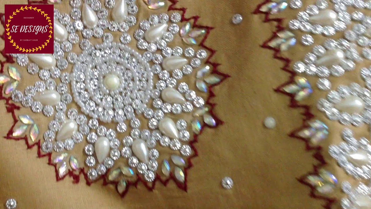 Kunden Beed Stone Work / Shadow work easy and beautiful work. - YouTube