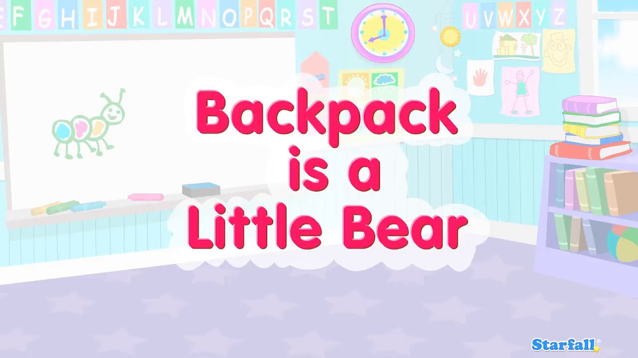 Backpack Is A Lïttle Bear Song - Starfall - YouTube