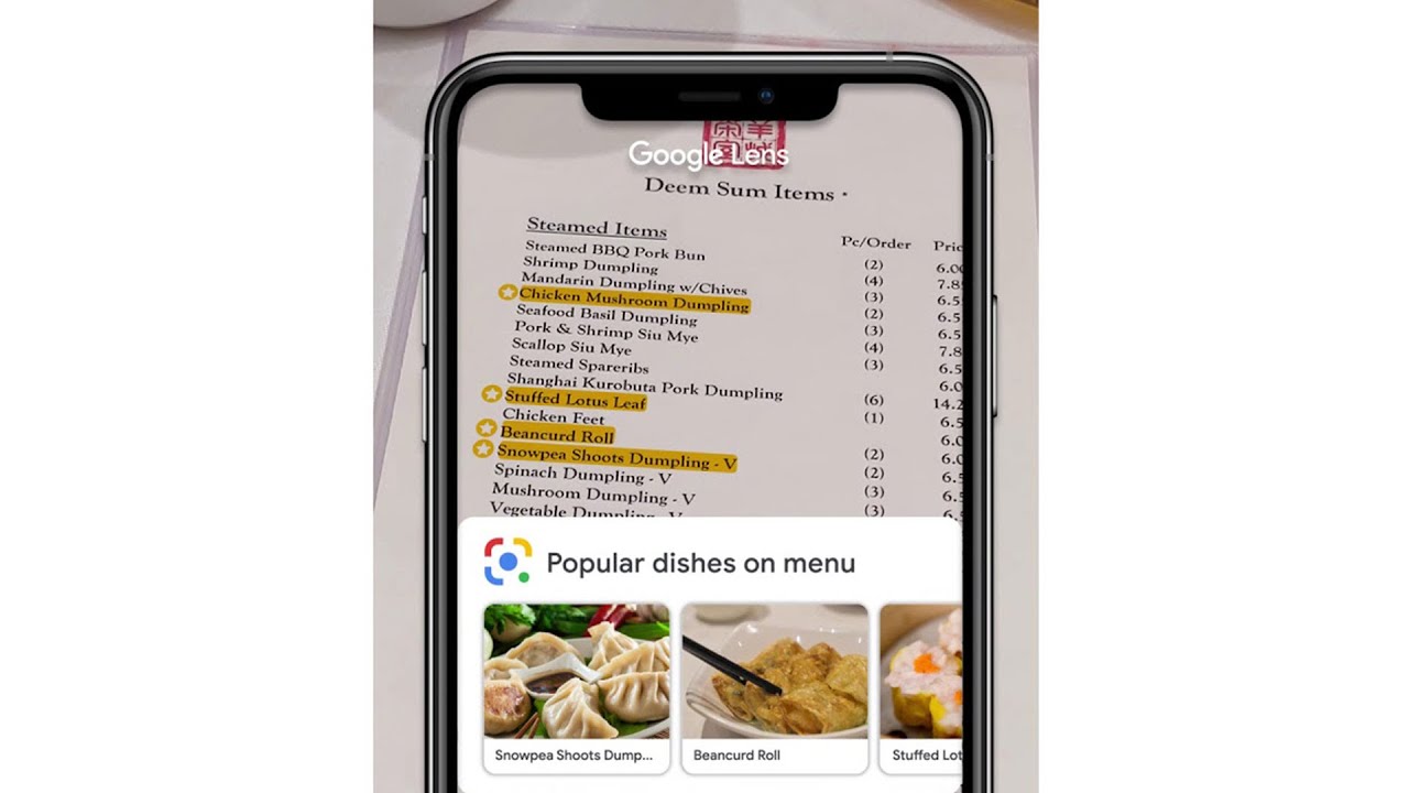 See what’s popular on menus with Google Lens - YouTube
