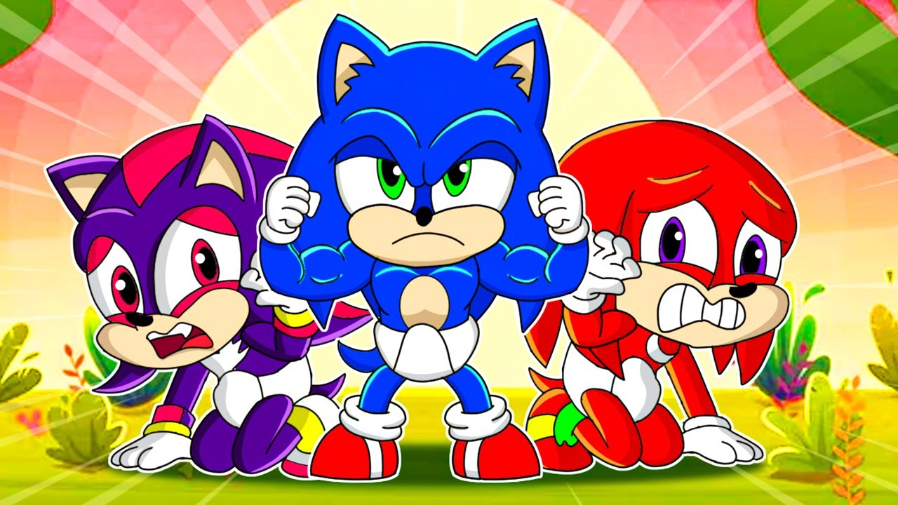 Baby Sonic helps friends out of danger | Funny Sonic Story | Sonic ...