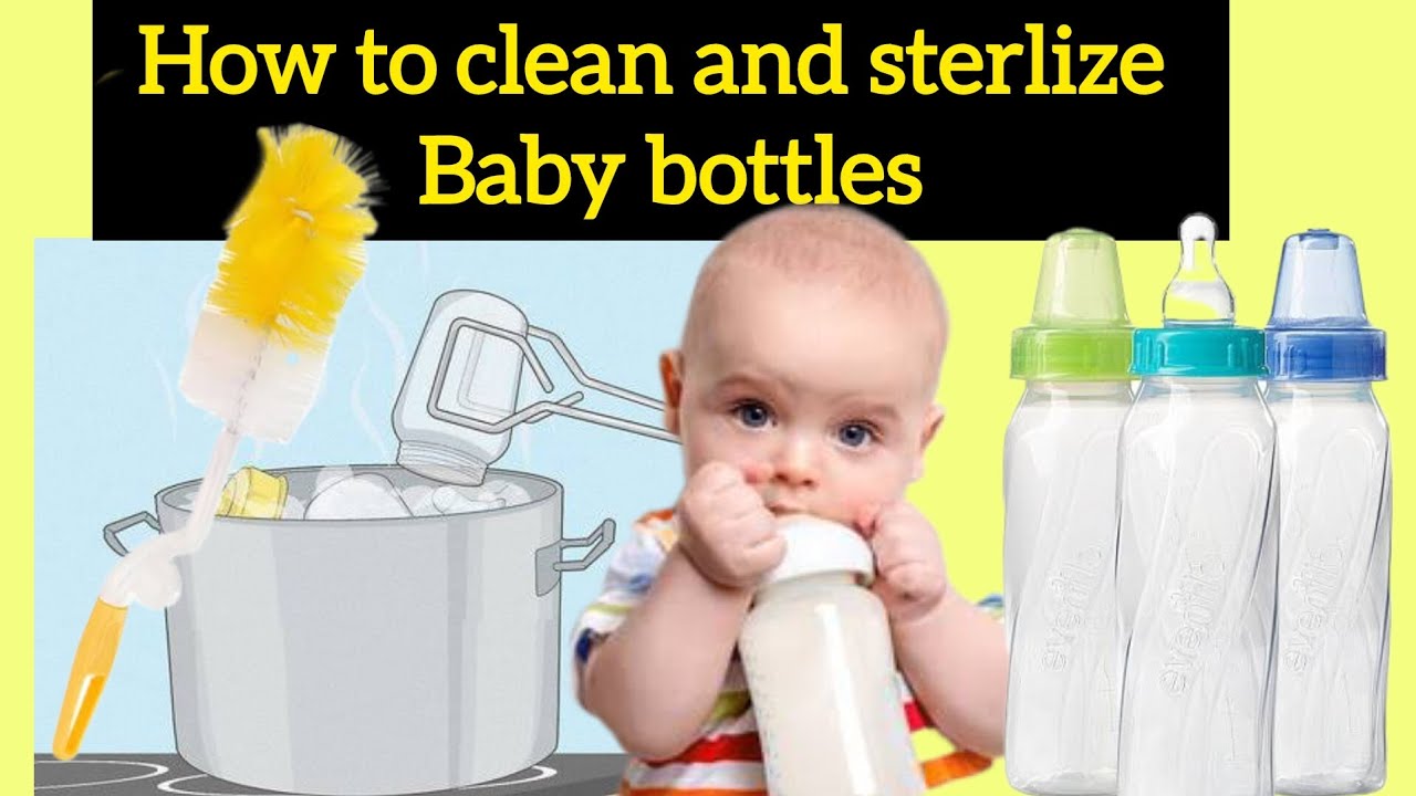 How to Clean and Sterilize Baby Bottles.Tips for New Parents. - YouTube