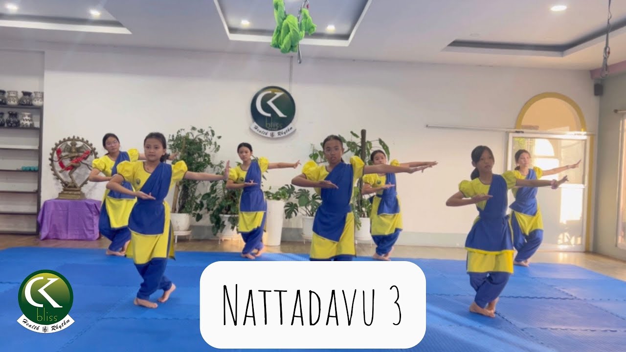 Nattadavu 3 | Bharatanatayam Lessons | Basic steps for Beginners | 4 ...
