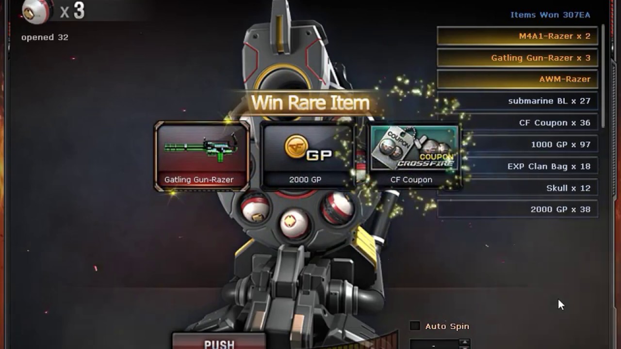 CrossFire Z06 - Open 100 Crates Razer and winning 6 weapons - YouTube