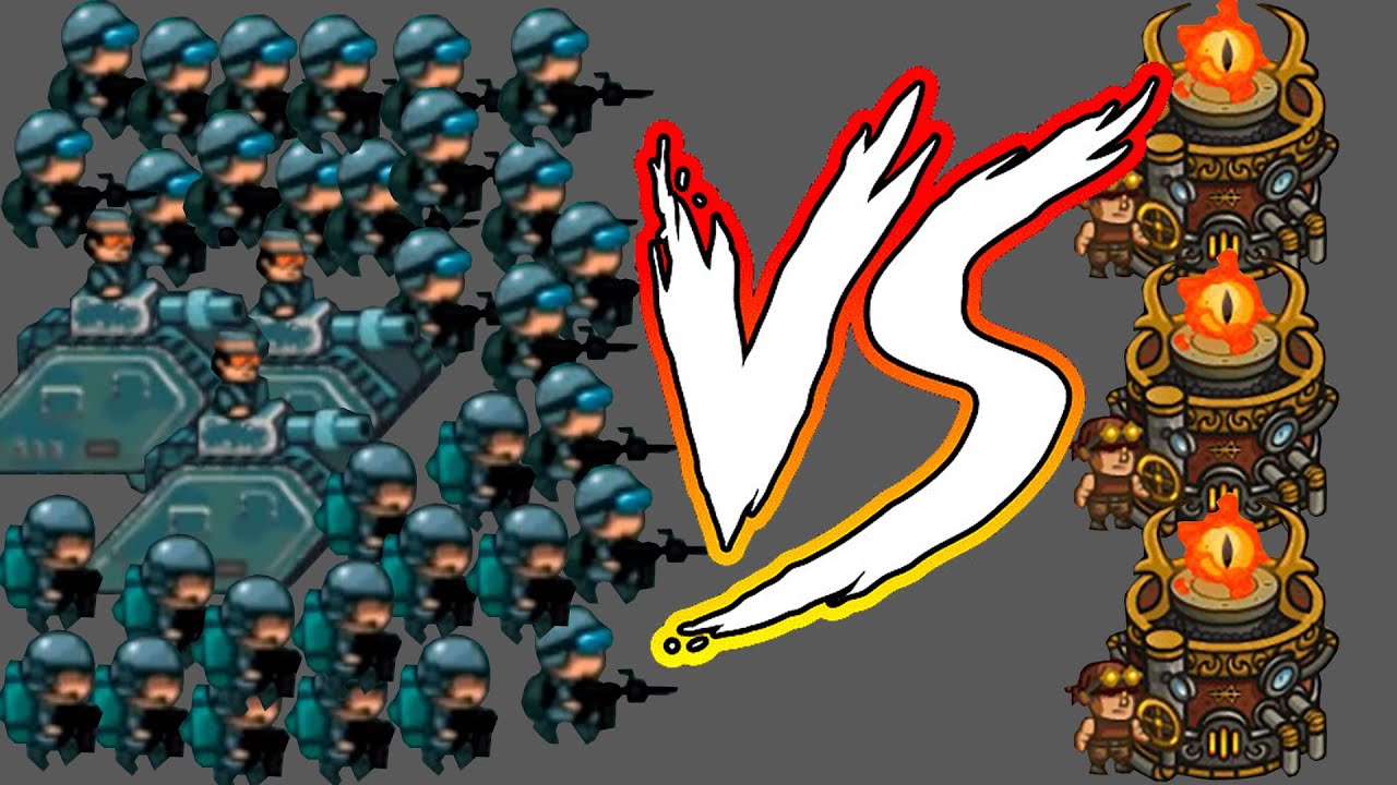 Steampunk Tower Defense : Eye of Doom Best Defense Towers - YouTube