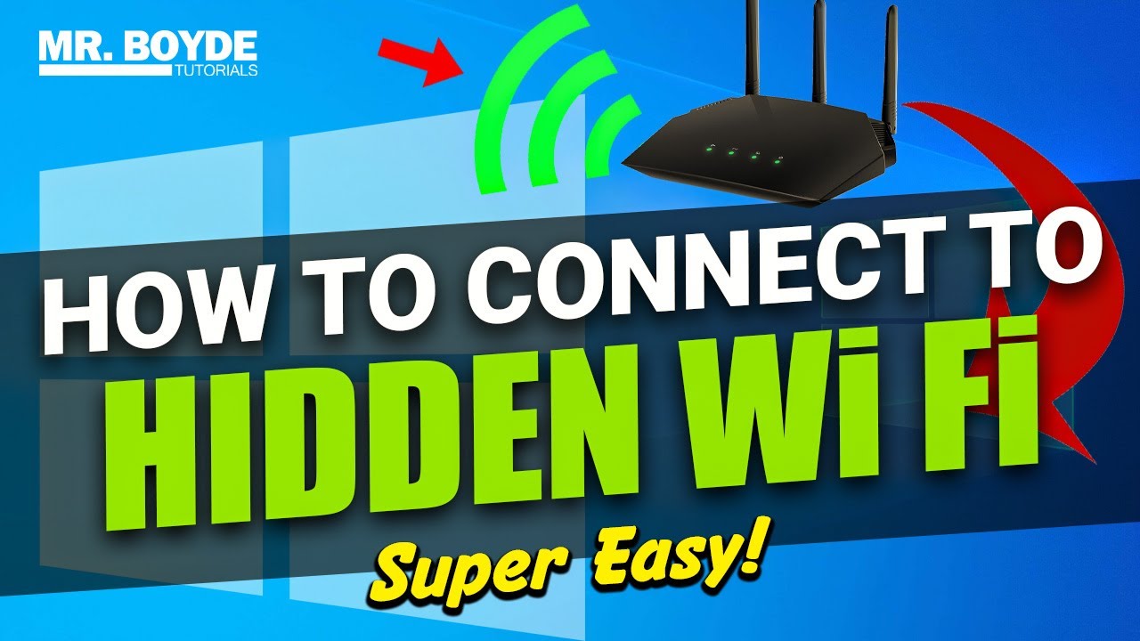 How to Connect to a Hidden Wi Fi Network on Windows 10 - YouTube
