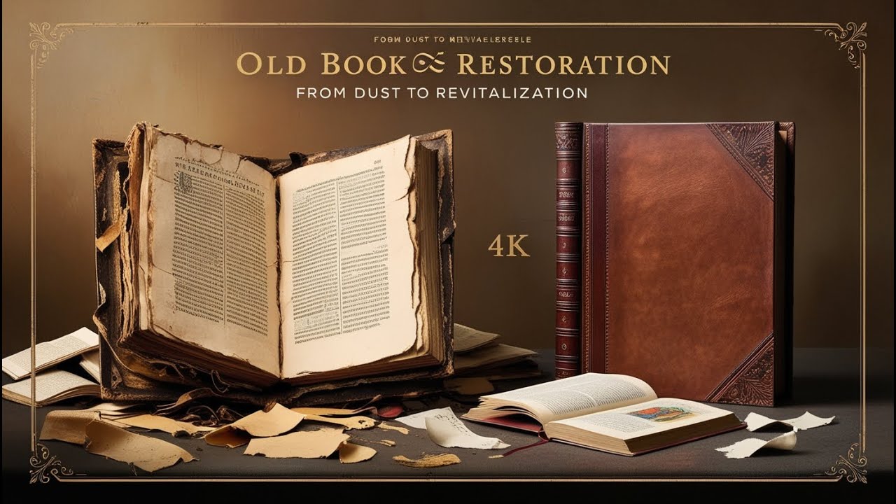 "Books Defying Time: The Art of Old Book Restoration"| Restoration Art ...