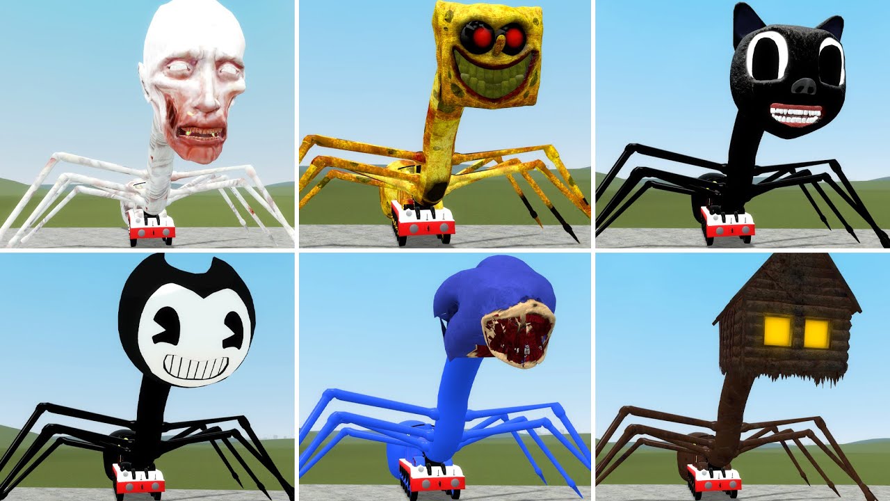 SCP-096 Train,Bendy Train,Sonic Train,House Head Train,Cartoon Cat ...