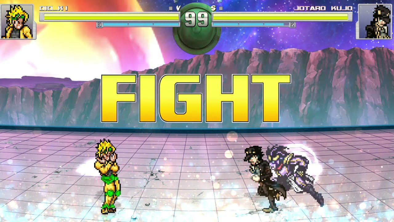 Dio K1- the strongest Dio in arcade mode M.U.G.E.N - YouTube