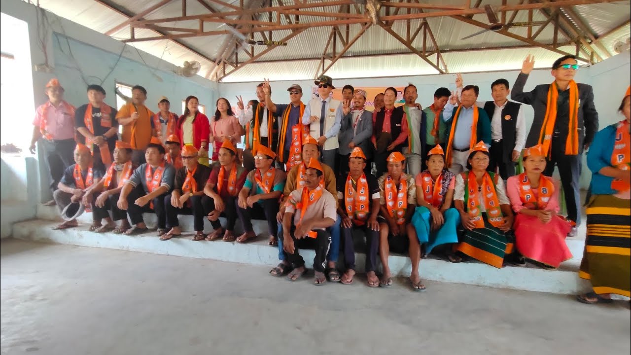 Mass joining programme at Jomlo Mongku in favour of Er.Talem Taboh BJP ...