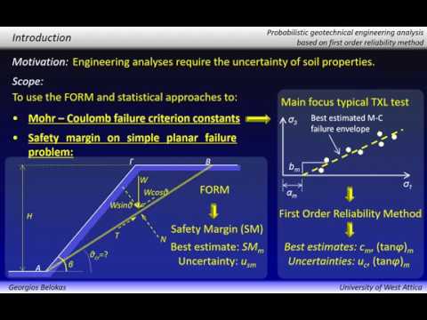 Probabilistic geotechnical engineering analysis based on first order ...