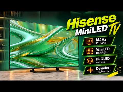 144Hz Mini Led Hi-QLED Devialet+Subwoofer Televizyon | Hisense E8S İnceleme