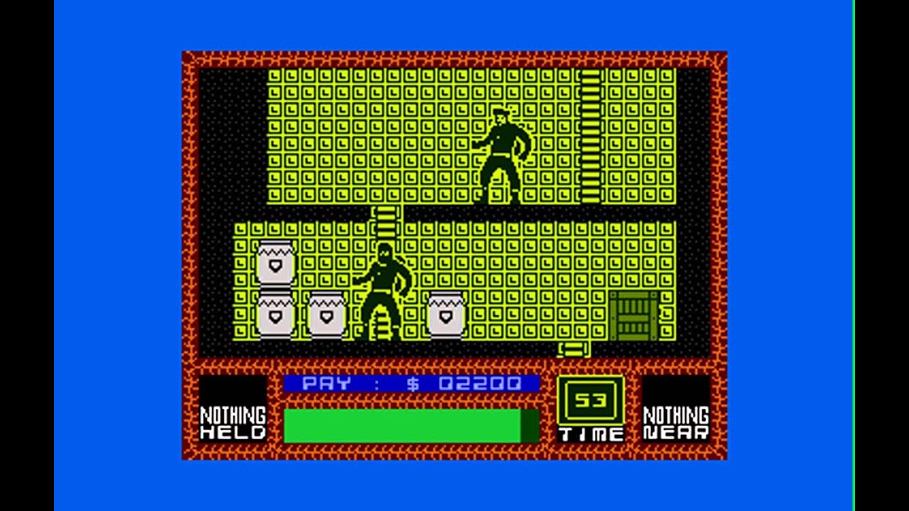 Saboteur conversion for the Atari 8-bit - YouTube