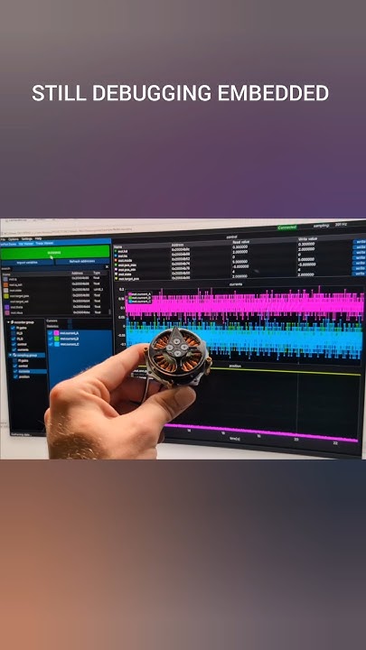 Visual debugging brushless motor with MCUViewer. #embedded #motor #stm32 #powerelectronics #diy ...