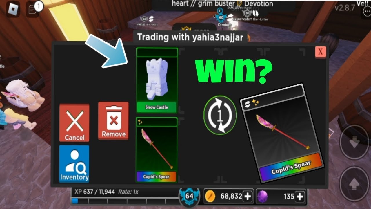 What people offer for Cupid's spear | survive the killer - YouTube