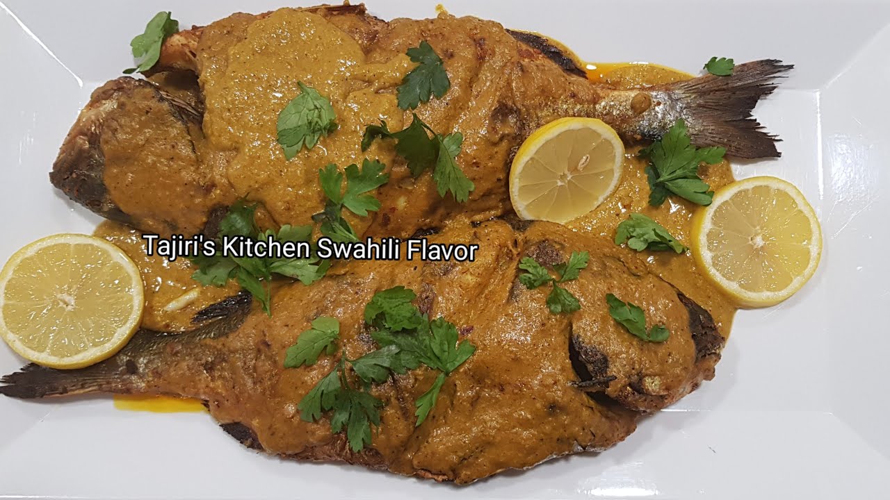 Samaki wa kupaka / Grill Fish in Coconut Sauce ...