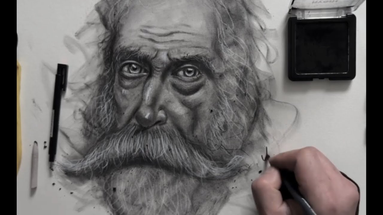 This is one of the portrait drawing I drew freely without reference ...