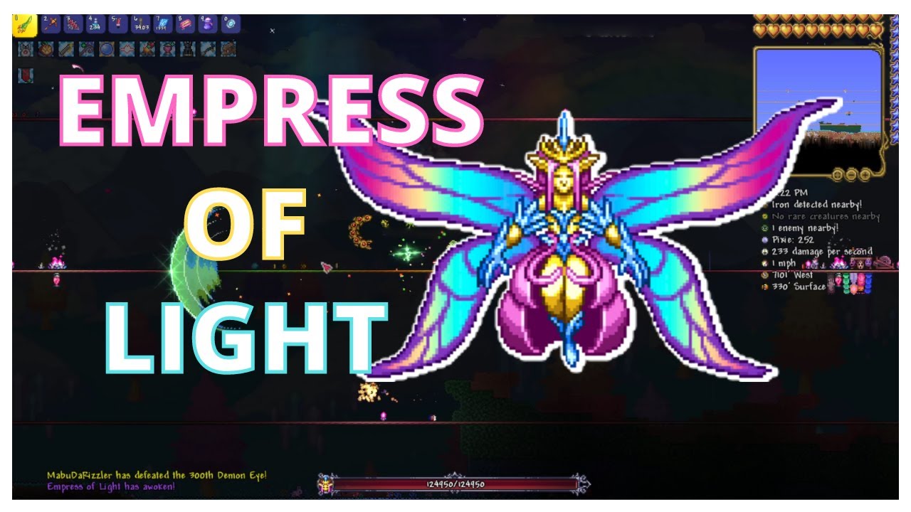 Empress of Light Boss Fight | Terraria | Master Mode - YouTube