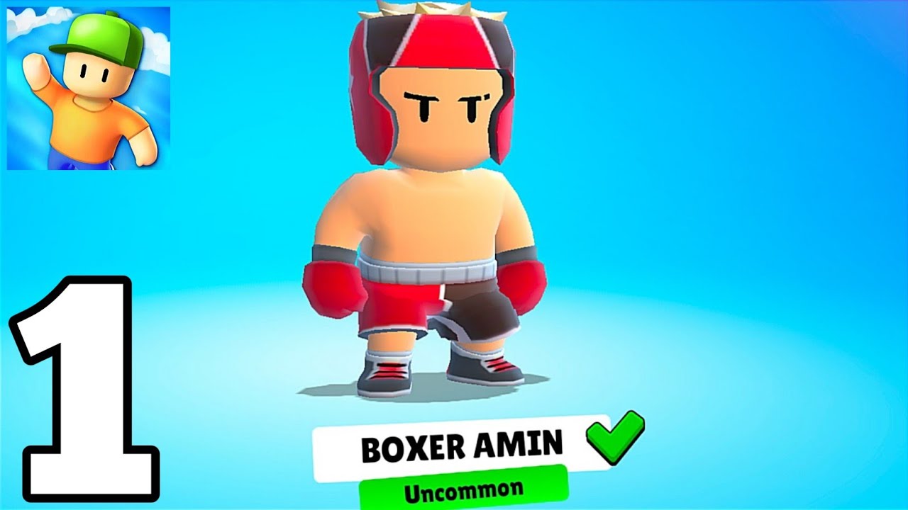Stumble Guys Walkthrough Gameplay 1 - Boxer Amin | Stumble Guys - YouTube