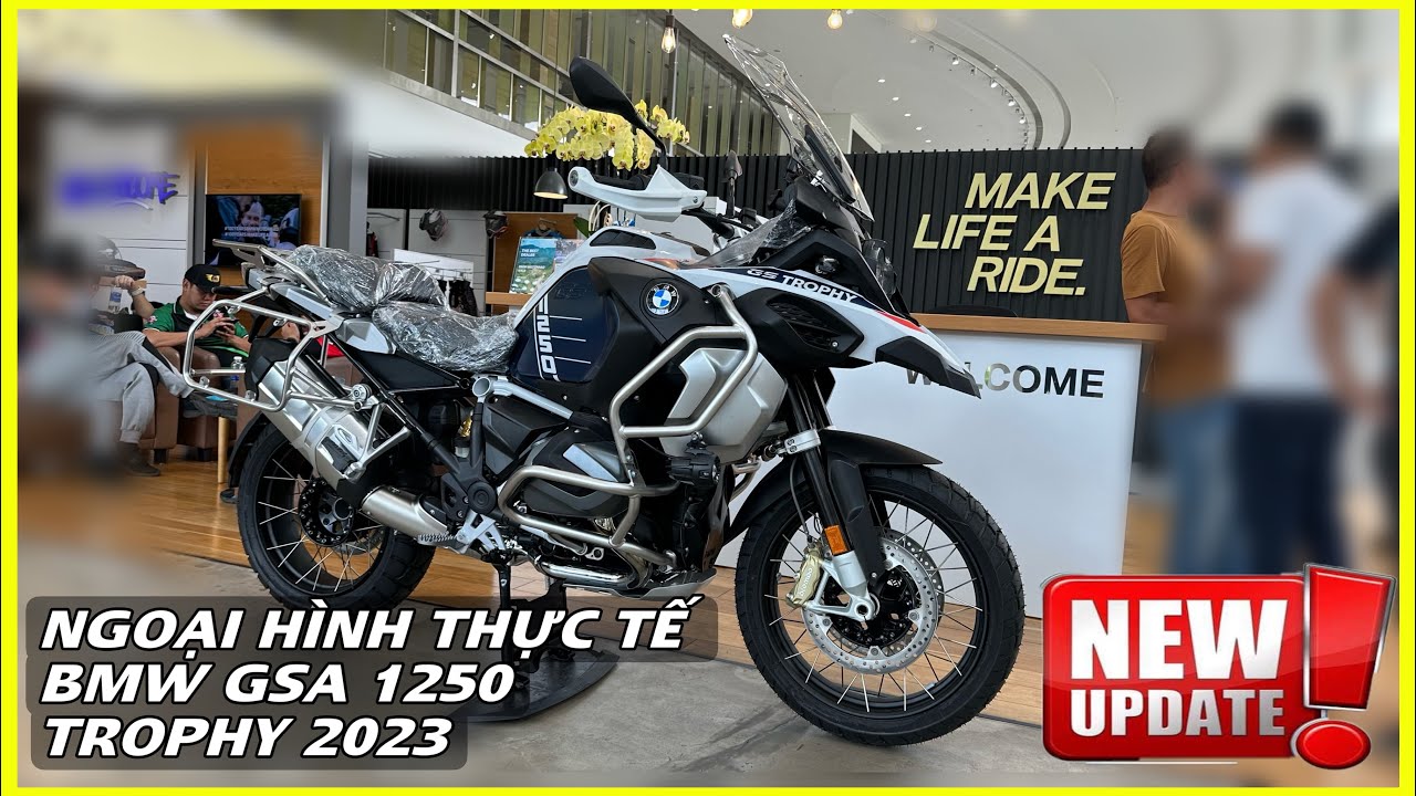 NGOẠI HÌNH THỰC TẾ DÒNG ADV BMW R 1250 GSA Trophy Phiên bản 2023 - YouTube