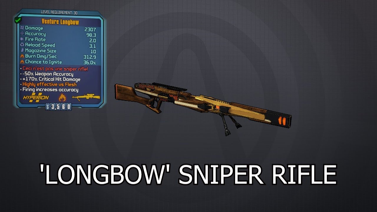 Borderlands 2 - Minecraft 'Longbow' Legendary Sniper - YouTube