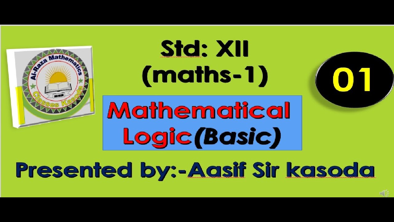 XII LOGIC - Chapter :Mathematical logic TYPES OF STATEMENT - YouTube