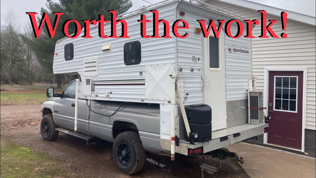 Truck camper Modifications- complete (part 3) - YouTube