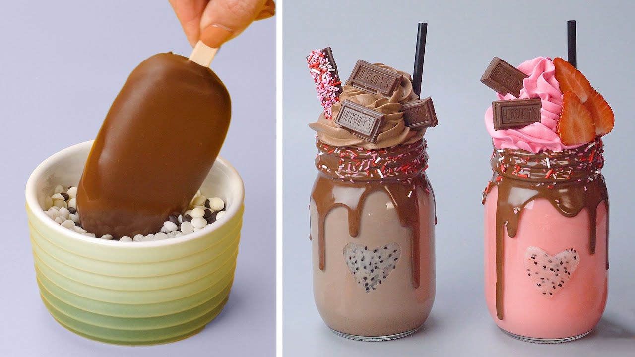 Quick & Easy Homemade Colorful Dessert Tutorials | So Tasty Chocolate ...