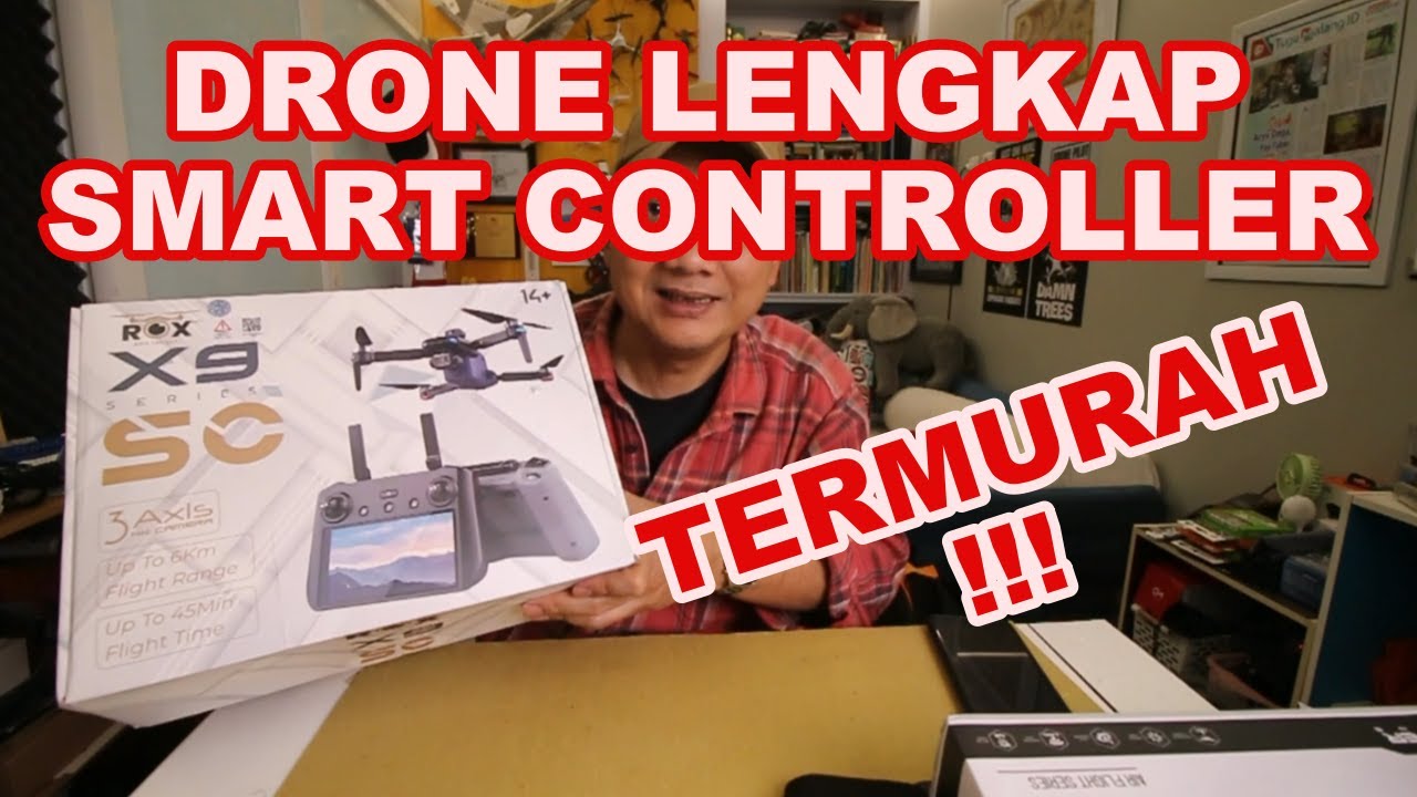 PART 1 REVEIW DRONE ROX X9 SC SMARTCONTROLLER TERMURAH - YouTube