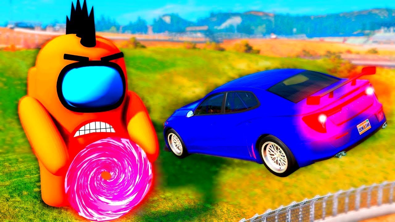 Car VS Portal Trap To Another Universe From Among Us Impostor #5 ...