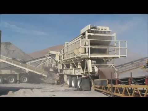 Crushing Granite - CR MVP380 In/Out Cone Plant - YouTube