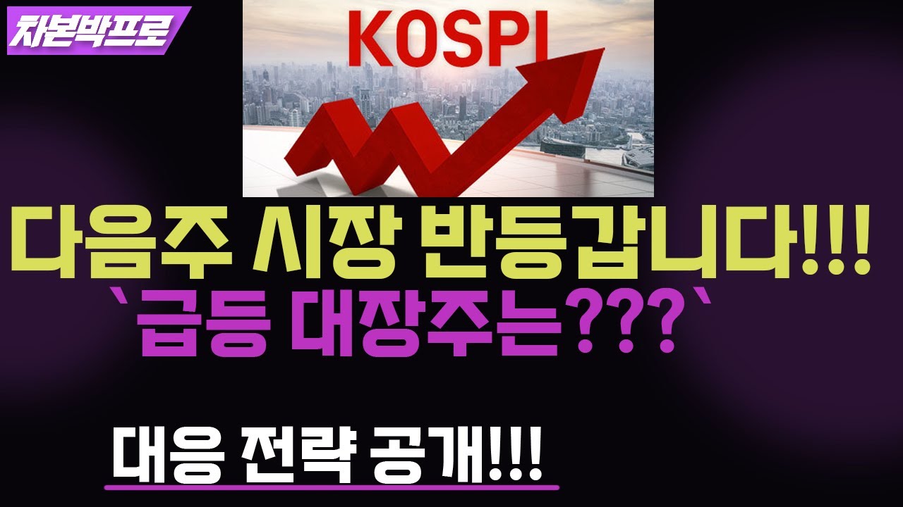 다음주 주식시장 반등갑시다 급등 종목 대응 전략한화오션에코프로비엠에코프로머티포스코dxposco홀딩스삼성전자