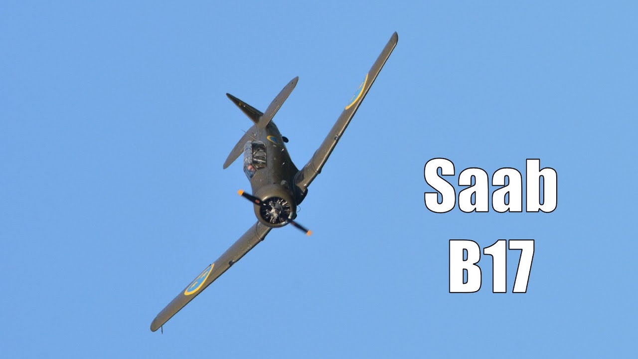 Saab B17 Looping - WW2 Era Bomber In Air - SweAF 2024 - YouTube
