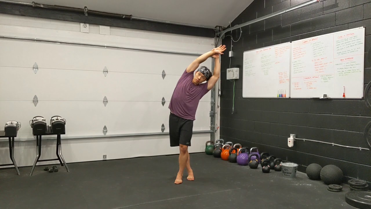 Standing Side Stretch - YouTube