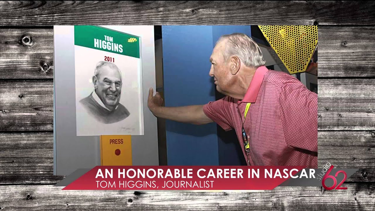Legendary Nascar journalist Tom Higgins honored by Hall of Fame - YouTube