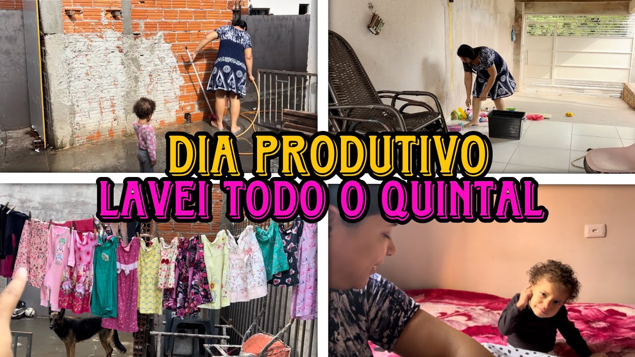 SEGUNDA FEIRA AGITADA | LAVEI TODO O QUINTAL - YouTube