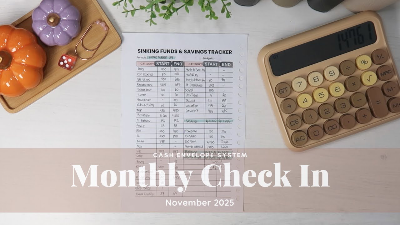 Monthly Cash Check-In | November 2025 | How Much I've Saved - YouTube