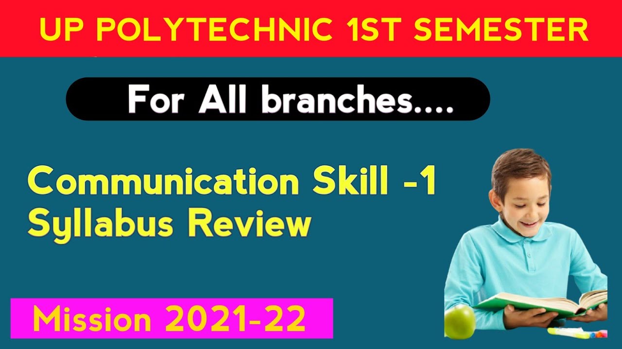Communication Skills-1 first semester polytechnic//Syllabus Review ...