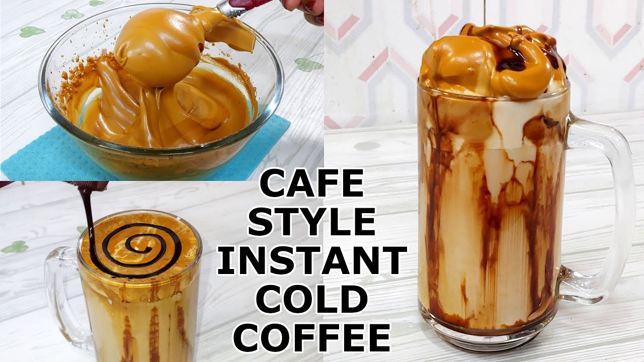 Cold Coffee Recipe | Cafe Style Cold Coffee At Home With 2 Easy Methods ...