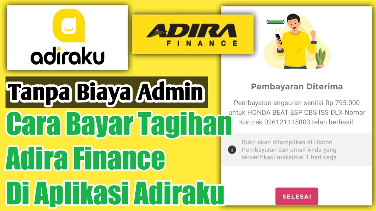#DirumahAja - Cara Bayar Angsuran Adira Finance Lewat Aplikasi Adiraku ...