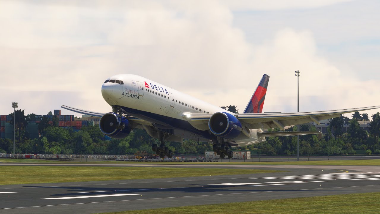 IMPOSSIBLE!! Very Beautiful View Moment Landing DELTA Airlines Boeing ...