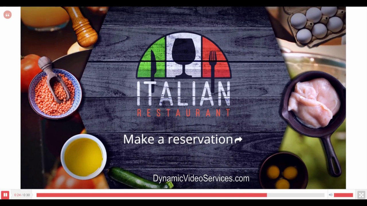 Italian Restaurant Commercial - YouTube