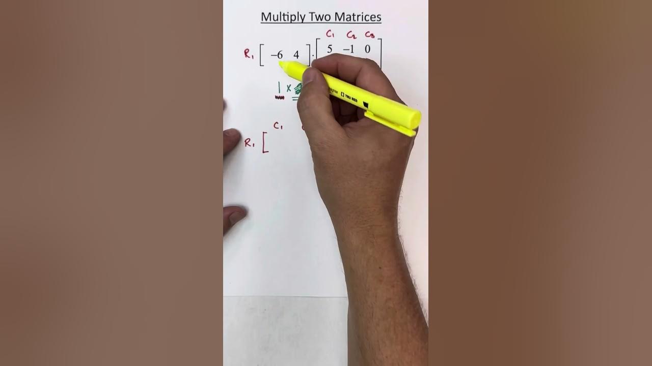 How to Multiply Matrices 3 #maths #mathinstruction #algebra #matrices ...
