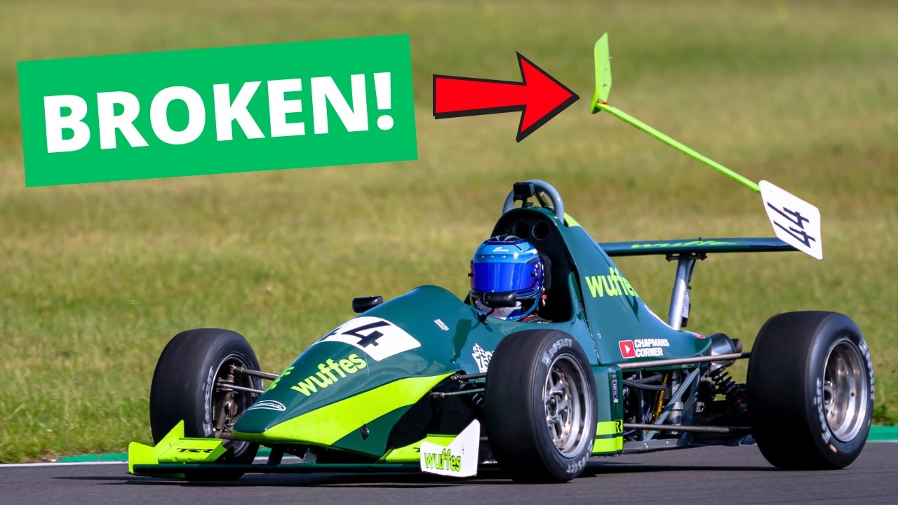 My Toughest Race Yet? Rear Wing Failure at Snetterton - YouTube