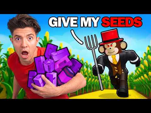 Can I STEAL A GARDEN Without being TRAPPED... [Roblox Be a Plant]