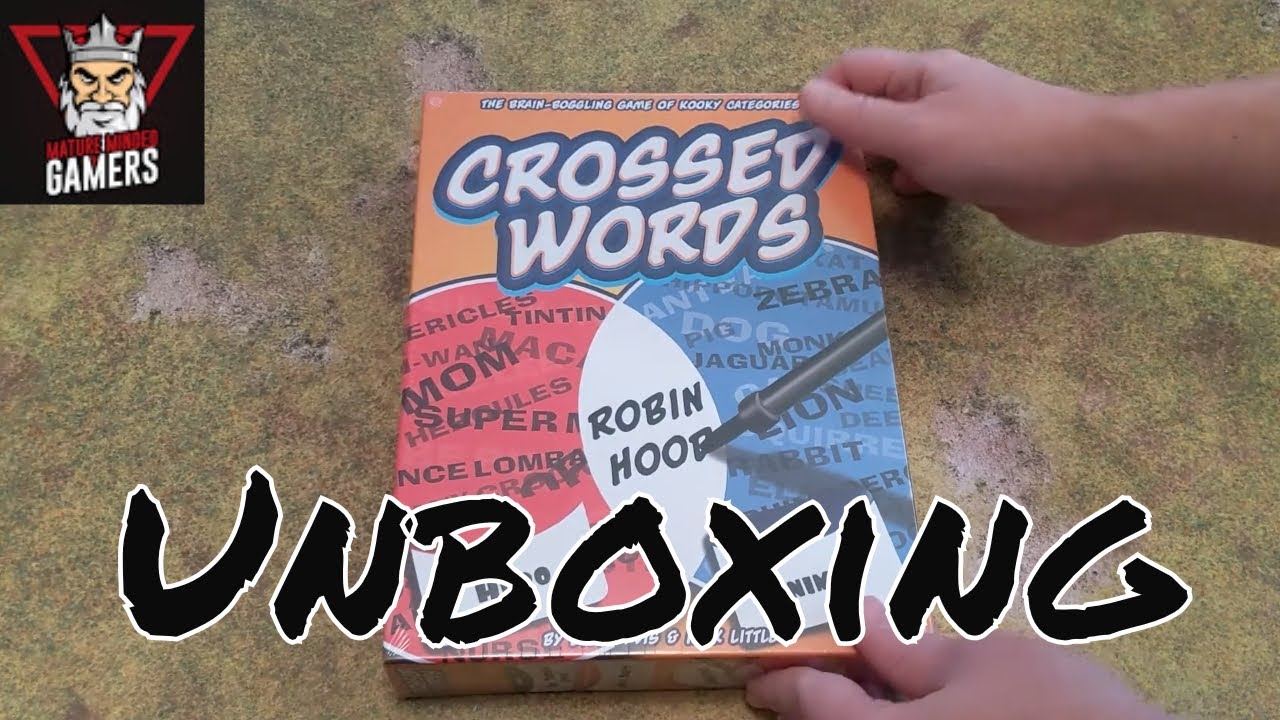 Crossed Words Unboxing Video - YouTube