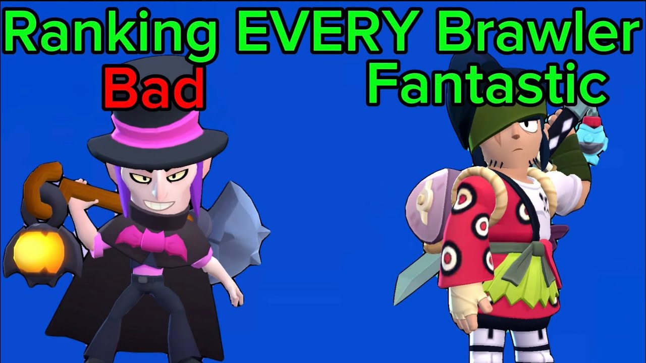 Ranking EVERY SINGLE Brawler in Brawl Stars - YouTube